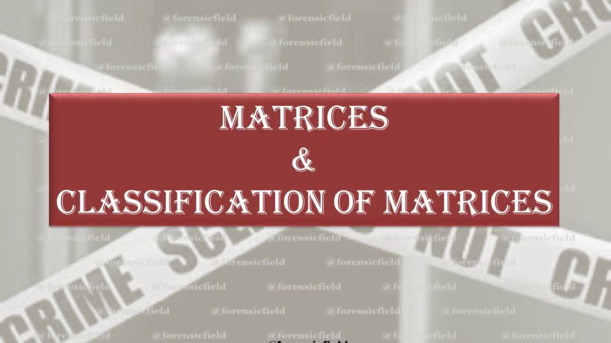 Matrices