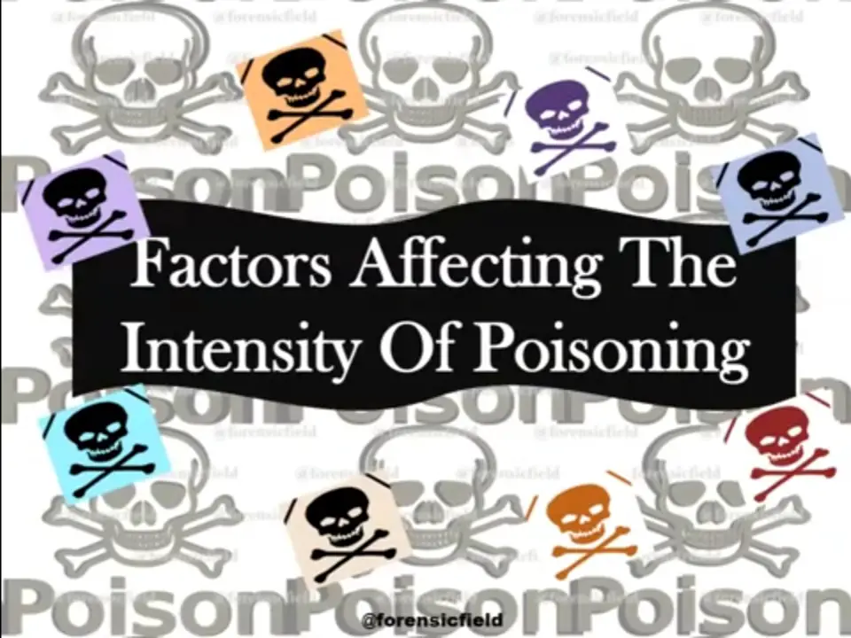 Factors Affecting The Intensity Of Poisoning - Forensic's blog