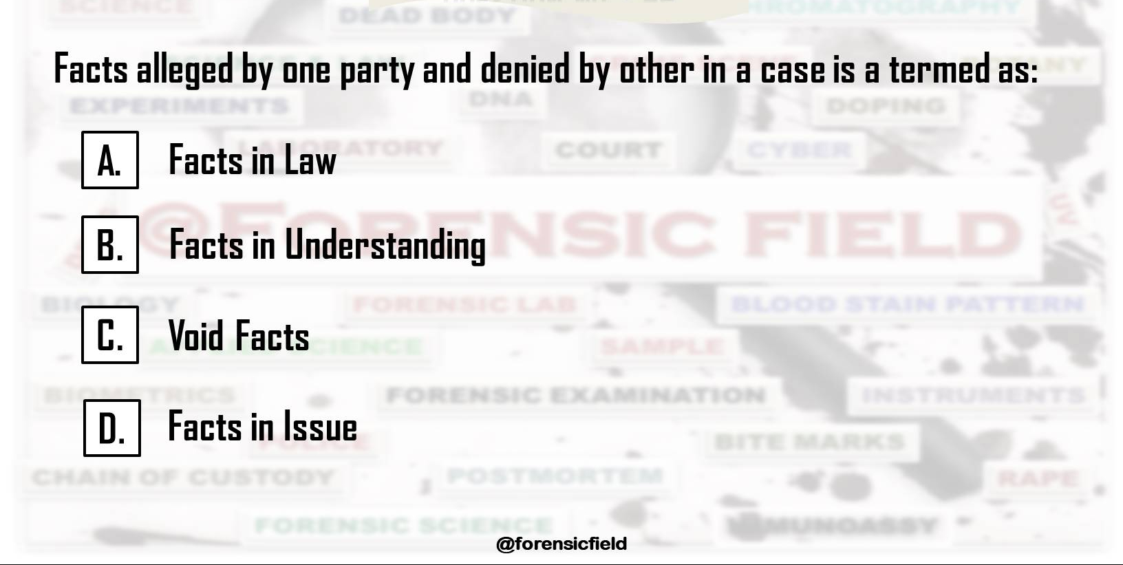 Facts in Issue - Forensic's blog