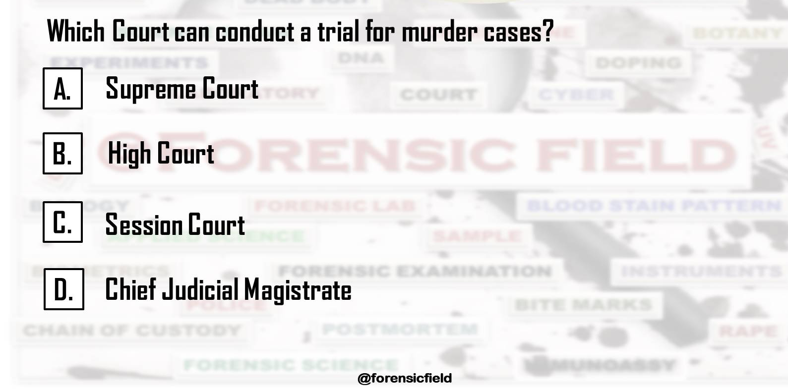 Trial For Murder Case - Forensic's blog