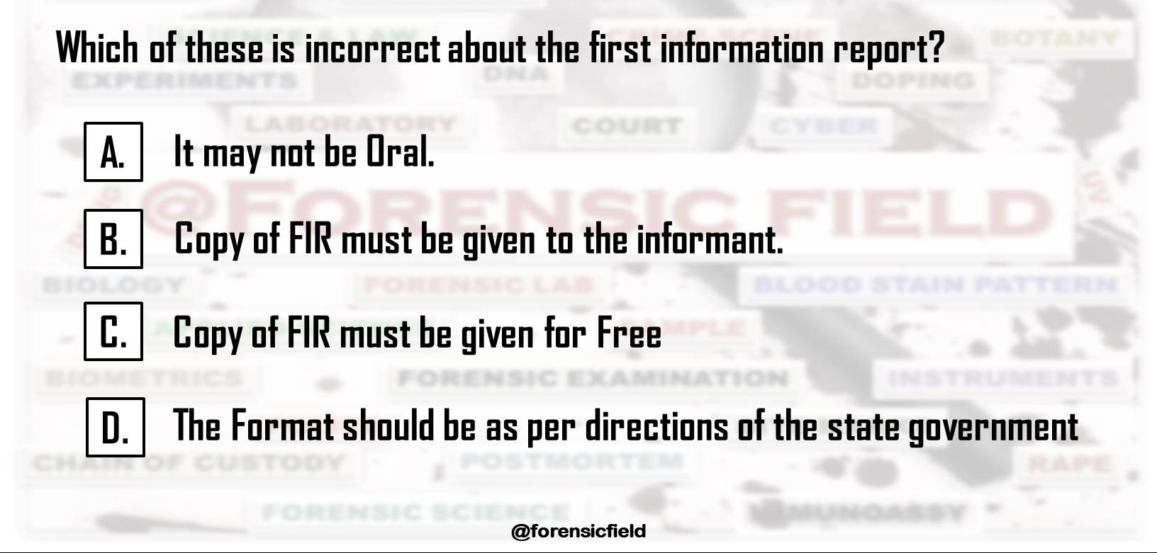 Components of FIR - Forensic's blog