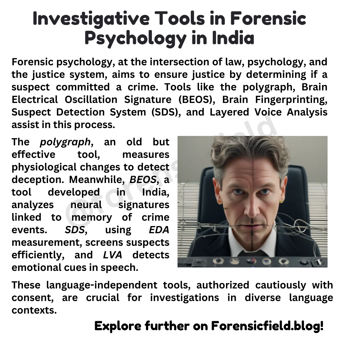 Investigative Tools in Forensic Psychology in India - Forensic's blog